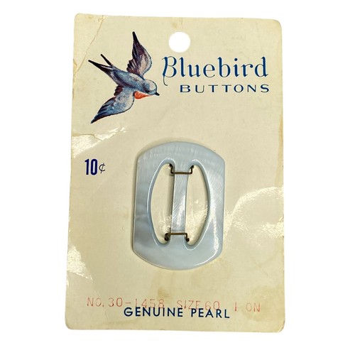 Vintage Blue Bird Buttons Blue Pearl Button On Card | eBay