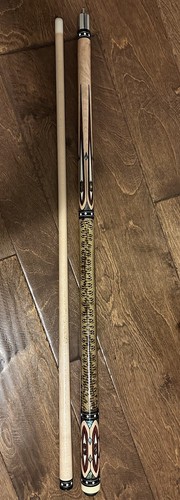 Custom Pool Cue w/ Pearl Inlays Cobra Skin Wrap! | eBay