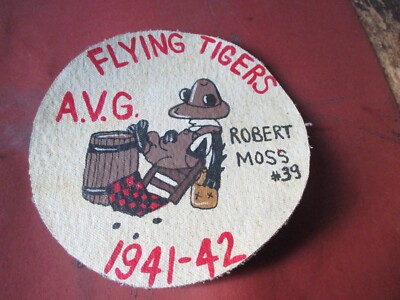 WWII USAAC / AVG FLYING TIGER ROBERT MOSS #39 PANDA SQ FLIGHT JACKET ...