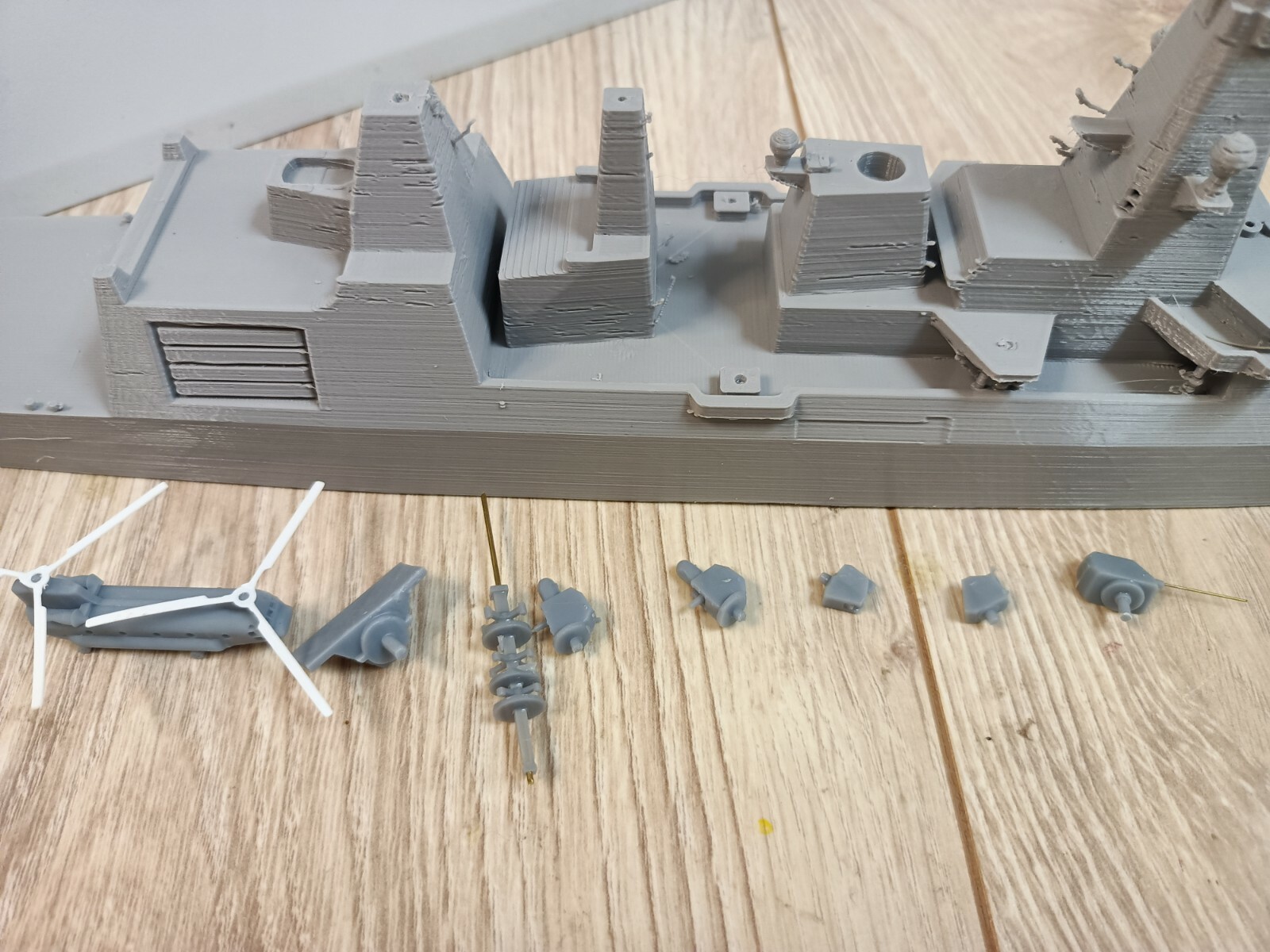 Type 45 Destroyer.1:350 waterline ship model kit PLA and Resin printed ...