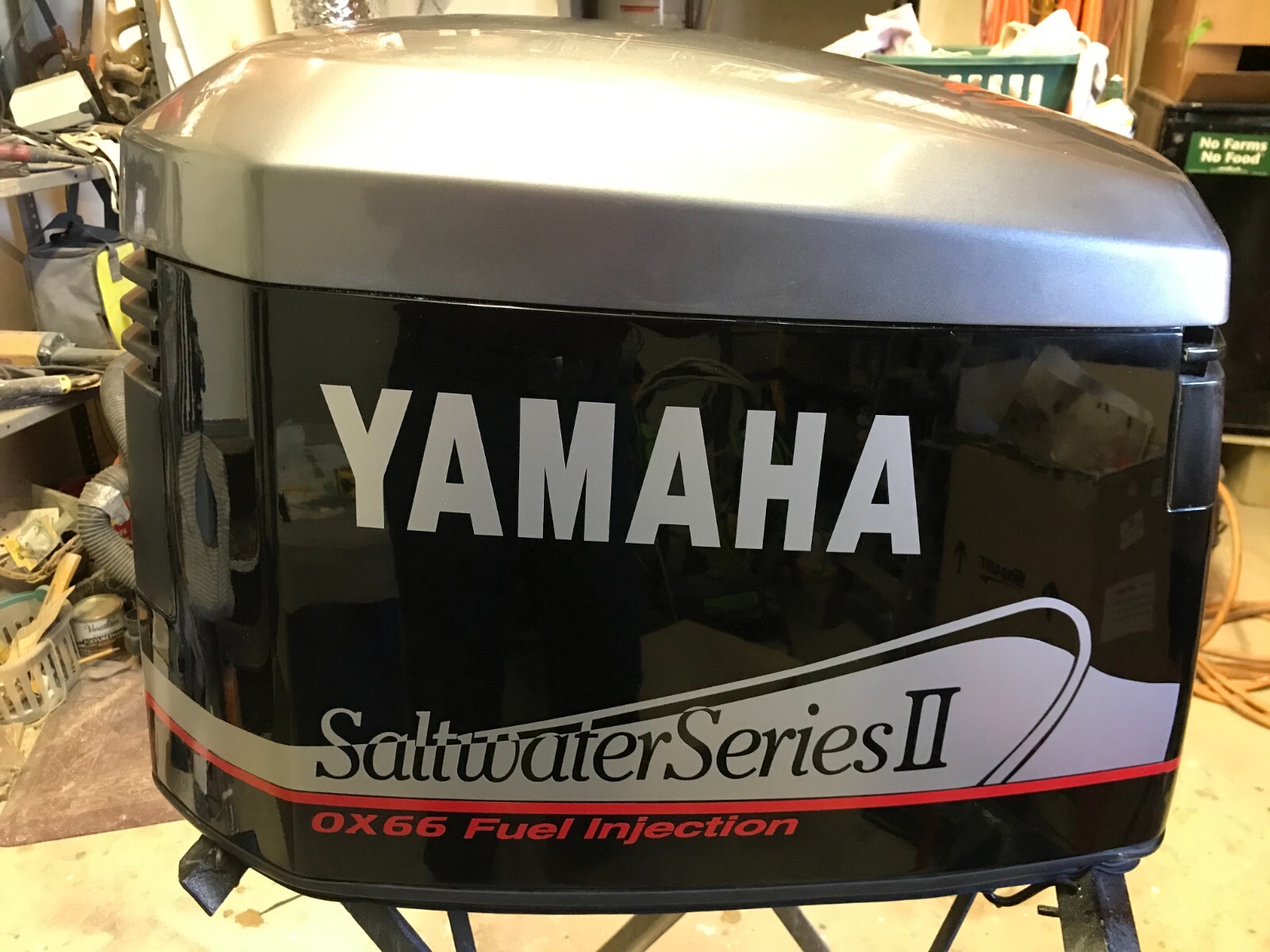 Yamaha OX66 Saltwater Series II Outboard Decals USA free ship WHITE SET ...