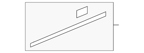 Genuine GM Primed Passenger Side Front Door Center Molding 19259495 | eBay