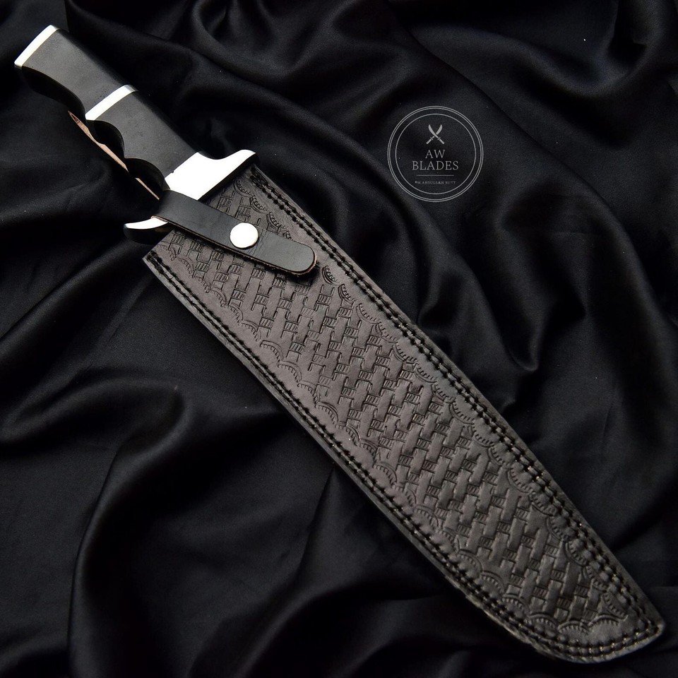 Predator Bowie Knife: Handmade 5160 Spring Steel Predator Replica ...