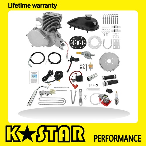 100CC 2 Stroke Petrol Gas Motorized bike Push kit Motorised Bicycle ...