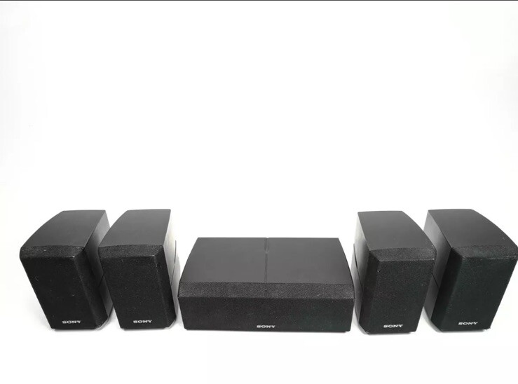 Set of 5 Sony Surround Sound Speakers 4 Front Rear SS-MSP2 & 1 Center ...