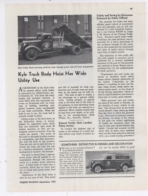 1937 Article & Pic: Kyle Hoists Bought by Allith Prouty. Danville ...