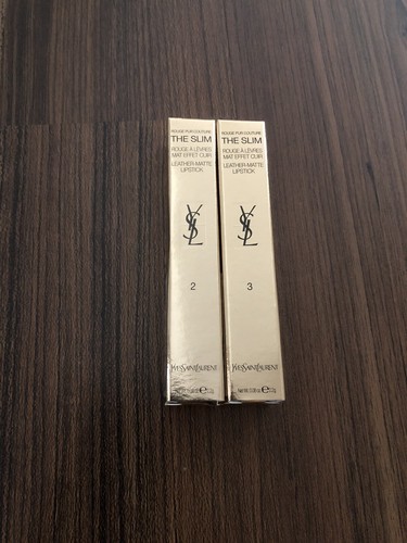 YSL The Slim Leather Matte Lipstick Bundle #2Strange Orange & #3 Orange ...