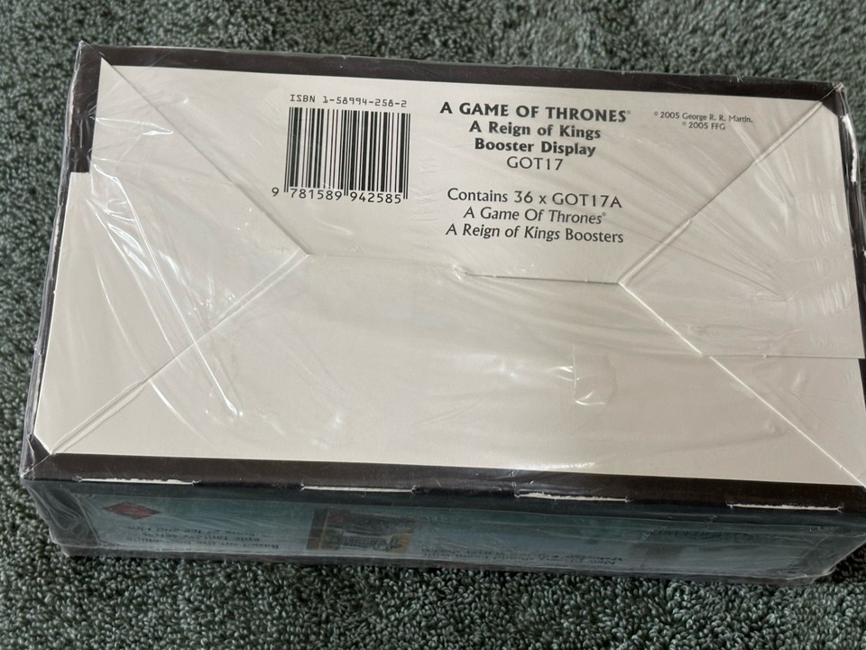 A Game of Thrones CCG: A Reign of Kings Booster Box - 2005 - GOT17 ...