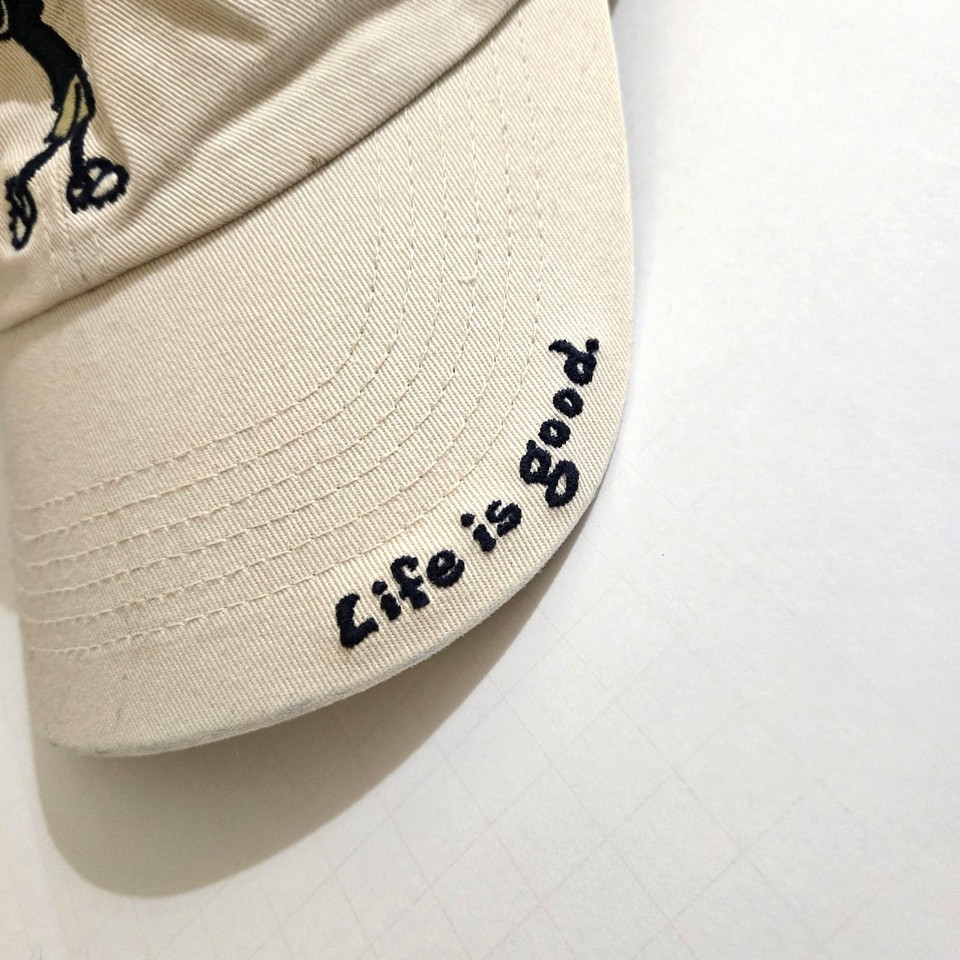 Life is Good Golf Stick Figure Baseball Cap Adjustable Stone Cotton | eBay