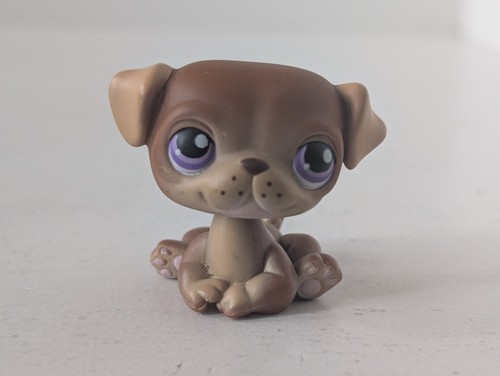 Hasbro 2004 LPS Littlest Pet Shop Brown Tan Pug #133 Free Shipping ...