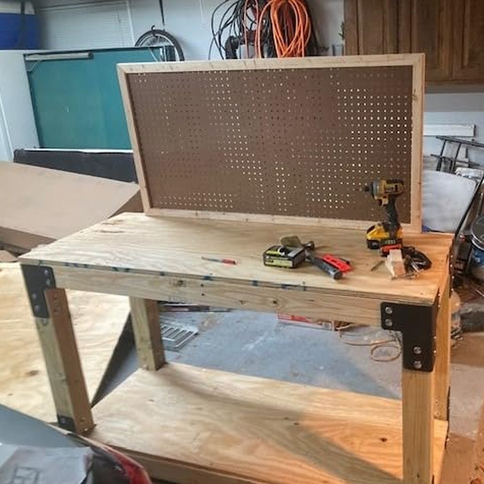 8pcs Workbench Corner Brackets Kit Steel w/Screws 5MM for DIY Workbench ...