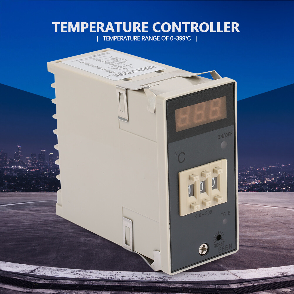 E5EM Digital Thermostat 0-399 Degree Temperature Controller With K Type Ther ESA | eBay