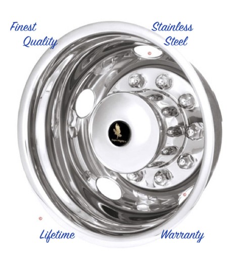 19.5 F53 Ford 10 Lug Rv Motorhome Wheel Simulator Rim Liner 1 Rear ...