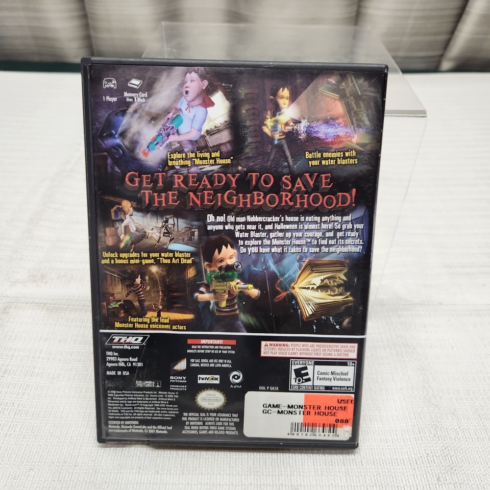 Monster House (Nintendo GameCube, 2006) CIB Complete w Manual TESTED ...