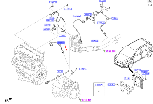 HYUNDAI i30 MK3 Lambda Sensor 393502A620 NEW GENUINE | eBay UK