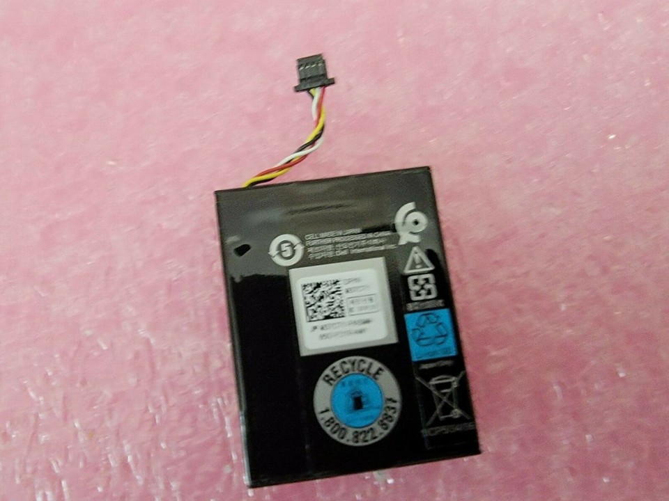 Dell Battery 70K80 T40JJ 3.7V 1.8Wh 500mAh for PERC RAID H710 H730 H810 ...