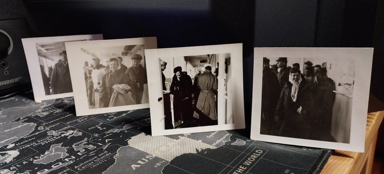 Korean War USO Stars Lot of 4 Photos, D. Reynolds, W. Pidgeon, more ...