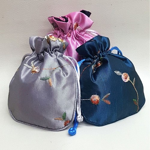 Top Handle Small Bucket Bag Ethnic Style Drawstring Bag Women | eBay ...