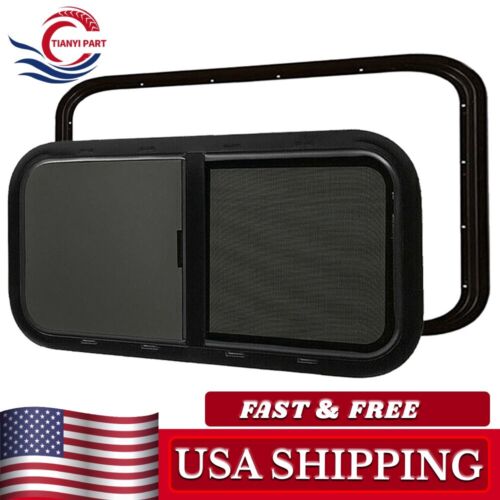30"x15" RV Window w/ Trim Ring Thermal Insulation Enclosed Cargo ...