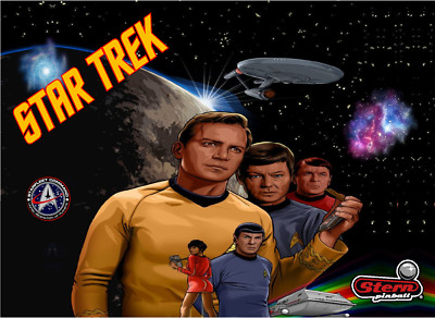 Stern Star Trek Pinball Machine Custom TRANSLITE #1 | eBay