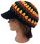 Ladies Men Jamaica Reggae Rasta Style Delux Visor Baggy Beanie Kufi Hat ...