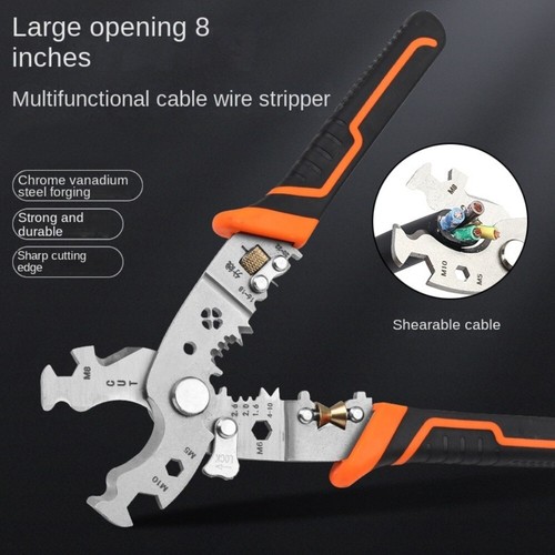 Multifunctional Wire Stripping Pliers 8inch Pincers Electrician | eBay