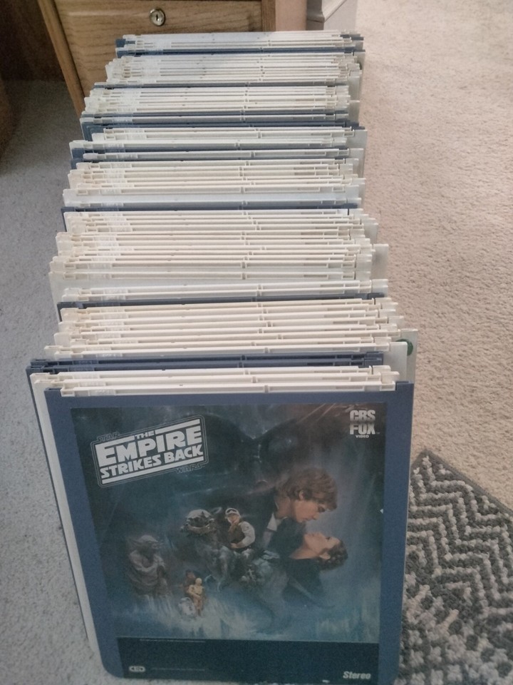 rca selectavision video disc player stylus + 60 movie discs | eBay