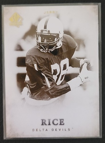 2012 Upper Deck SPA Authentic Football #135 Jerry Rice Delta Devils | eBay