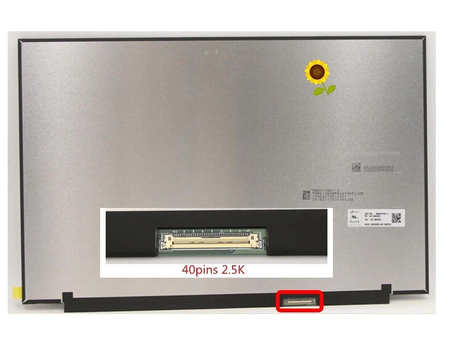 For Dell Alienware M16 R1 R2 P124F LCD LED SCREEN 2560X1600 165Hz XT70W ...