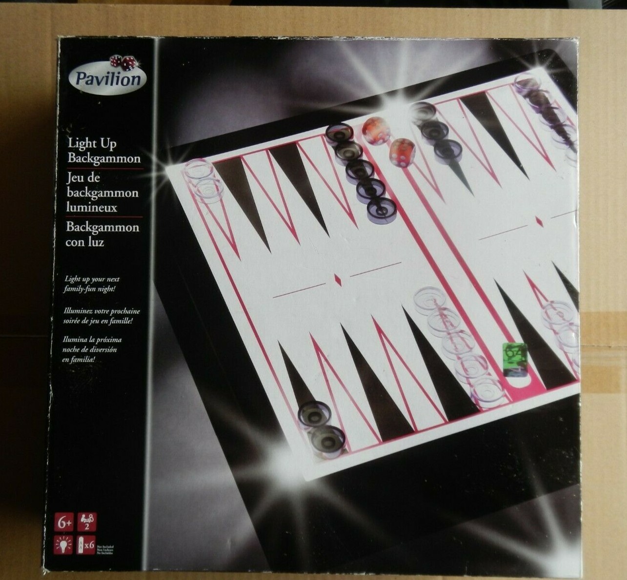 Pavilion Light Up Backgammon Game NEW | eBay