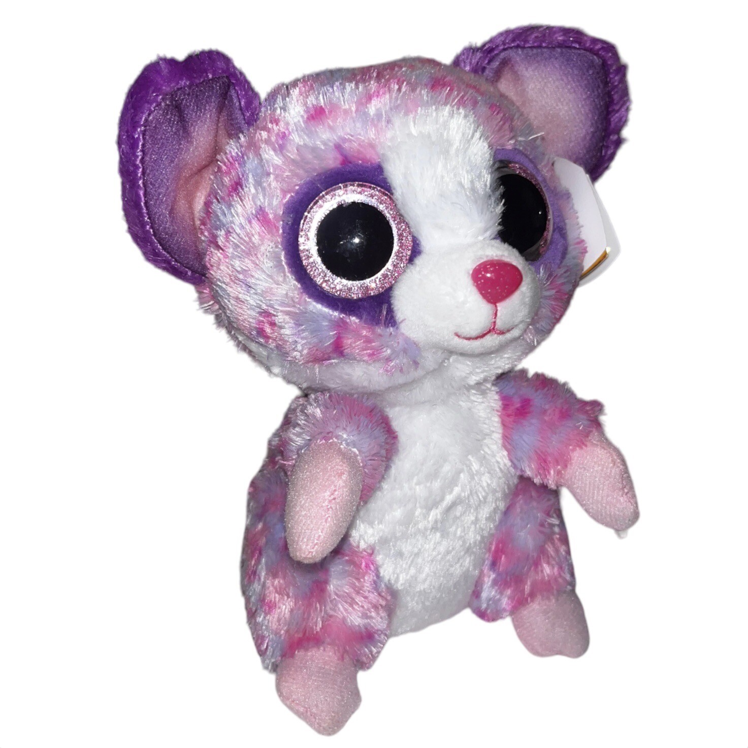 2022 TY Beanie Boos BECCA the Bush Baby Pastel Pink Purple Tie Dye ...