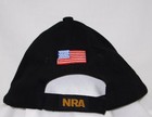 MINT NRA Black Baseball Cap Hat Adjustable Strap US Flag National | eBay