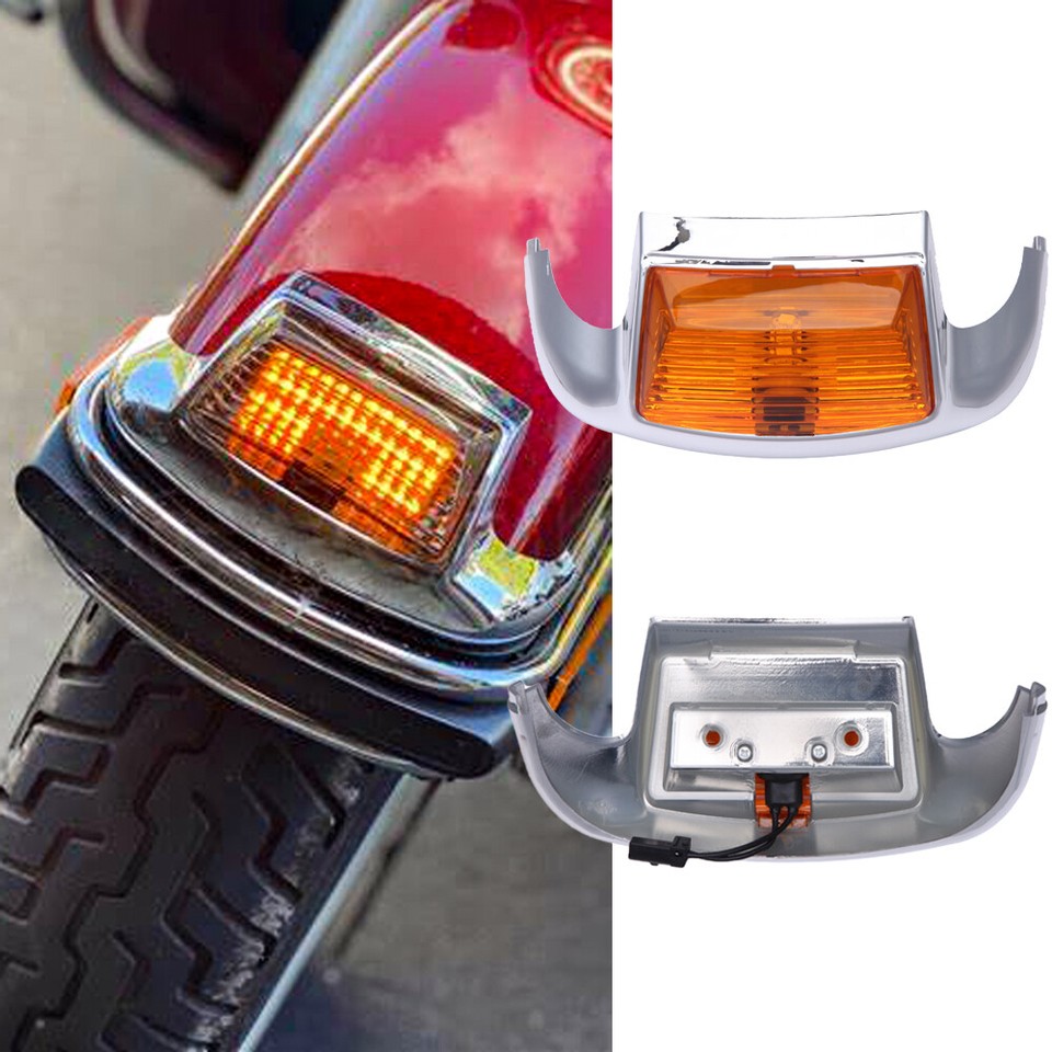 For Harley Davidson Heritage Softail 1986-2008 LED Chrome Front Fender ...
