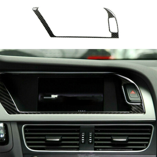 13PCS Carbon Fiber Interior Trim Cover Trim Fit for Audi A4 2009-2016 ...