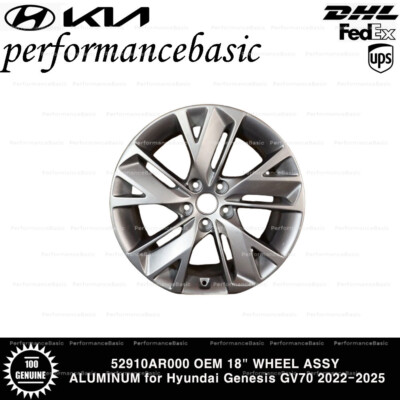 52910AR000 OEM 18" WHEEL ASSY ALUMINUM for Hyundai Genesis GV70 2022 ...
