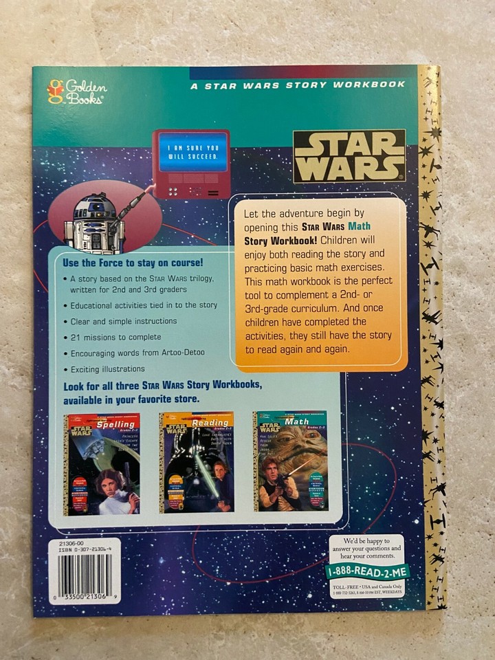 Star Wars Lightspeed Learning: Math Grades 2-3 Workbook | eBay