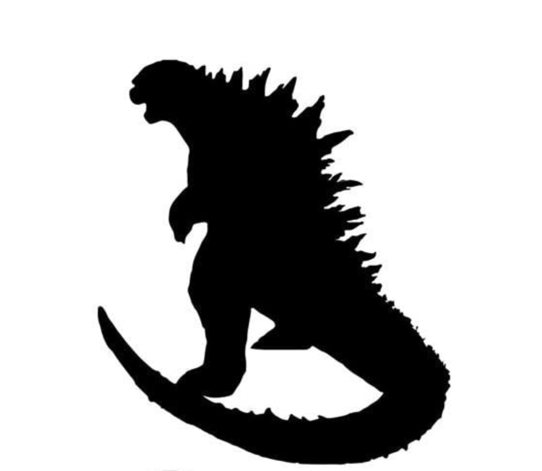 Godzilla Silhouette Decal