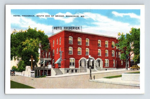 Postcard Missouri Boonville MO Hotel Frederick 1940s Unposted Linen | eBay
