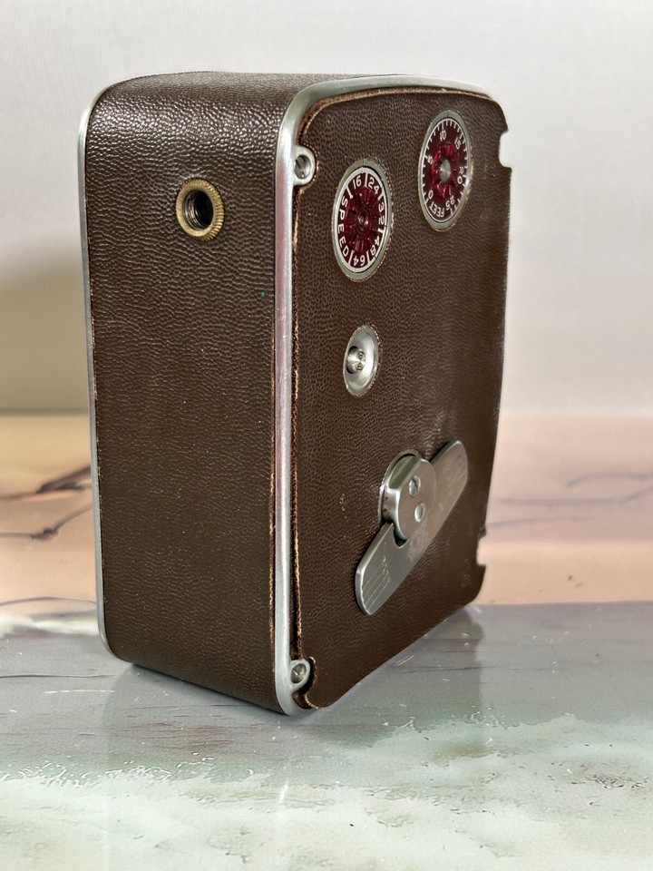 VINTAGE BELL & HOWELL FILMO AUTO-8 CAMERA W/LEATHER CASE [WORKS] | eBay