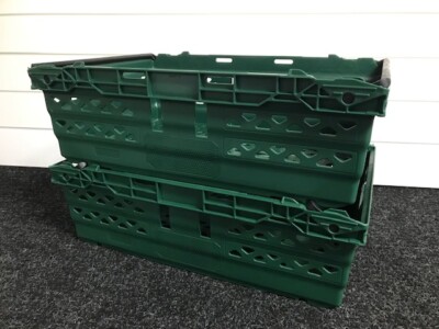 2 Plastic Jumbo Trays Fruit & Veg Storage Market Stall Food Tray ...