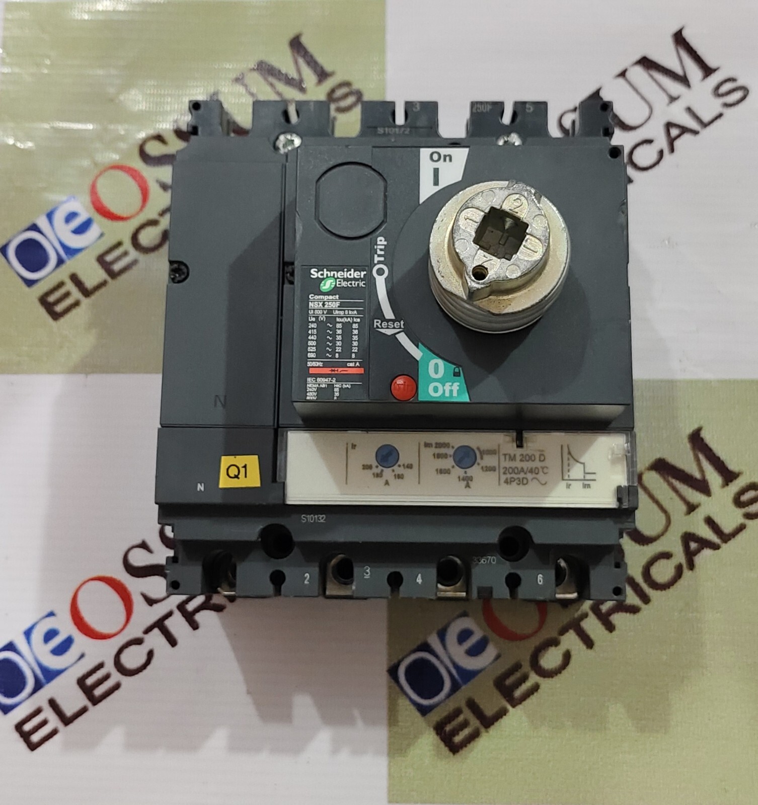 SCHNEIDER ELECTRIC NSX250F CIRCUIT BREAKER 200A 440V 36KA FAST SHIPPING ...
