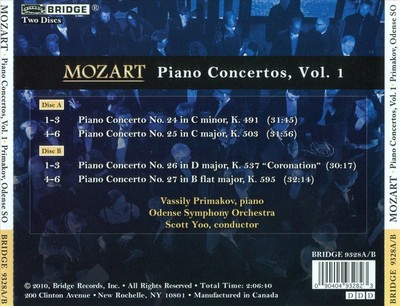 VASSILY PRIMAKOV MOZART: PIANO CONCERTOS, VOL. 1 NEW CD 90404932823| eBay