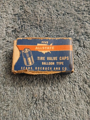 Vintage *AllState* Tire Valve Caps Balloon Type in Original Box - Sears ...