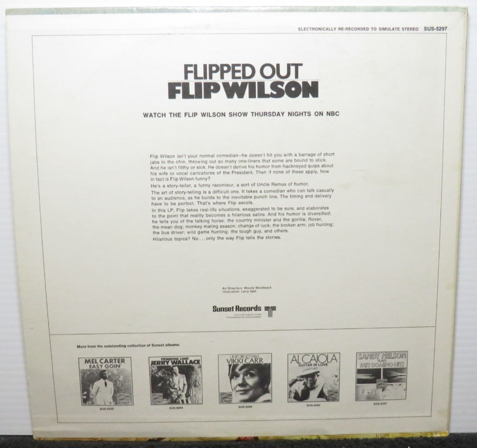 FLIP WILSON FLIPPED OUT (VG+) SUS-5297 LP VINYL RECORD | eBay