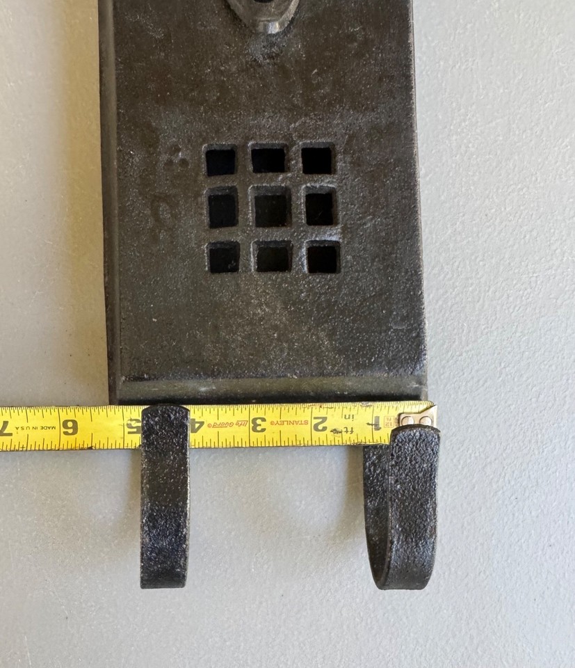 Cast Iron Mail Box with Newspaper Holder Wall Mount Old Vintage Cottage ...