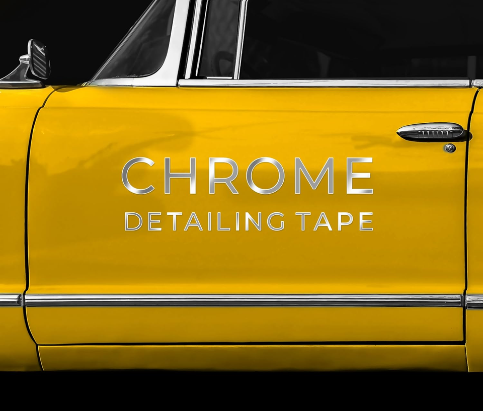 ORACAL 351 Gloss Silver Chrome Adhesive Vinyl Pinstripe Detailing Tape ...