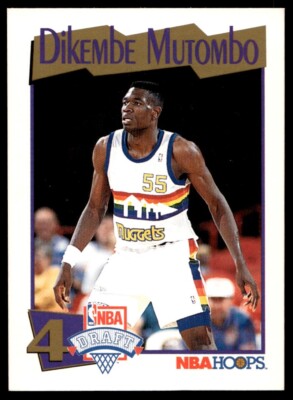 1991-92 Hoops Dikembe Mutombo Rookie Denver Nuggets #549 | eBay