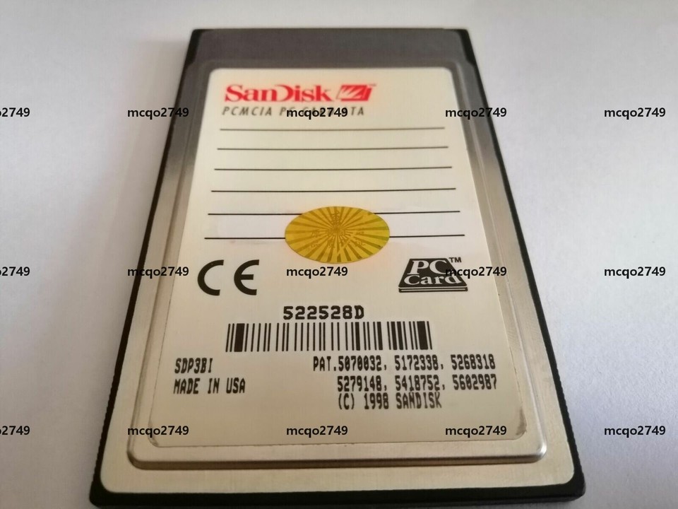 Sandisk 110MB FLASHDISK PCMCIA PC CARD FLASH CARD | eBay