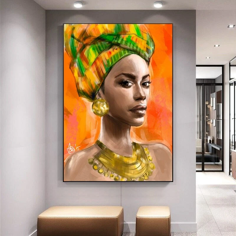 Beautiful African Women Paintings