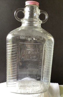 HOME JUICE GRAPE GLASS BOTTLE 1/2gal | eBay